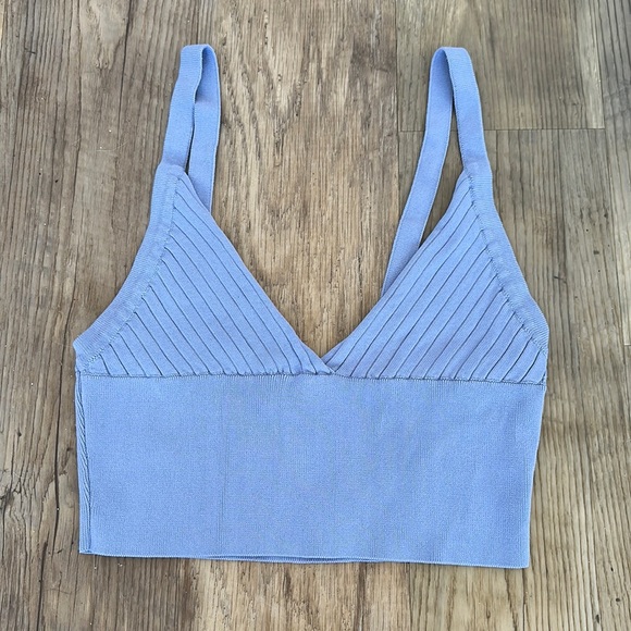 Zara | Tops | Zara Cropped Tank Top Ribbed | Poshmark